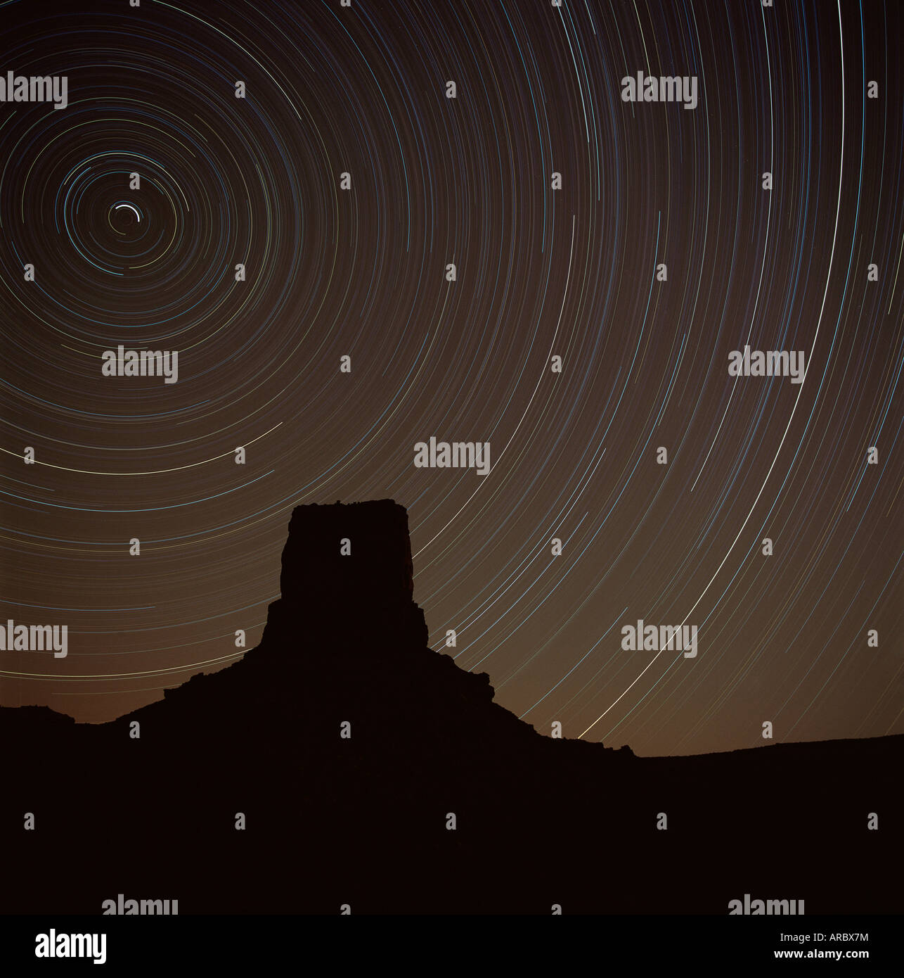 Star trek over Monument Valley, Monument Valley, an area in Utah and ...