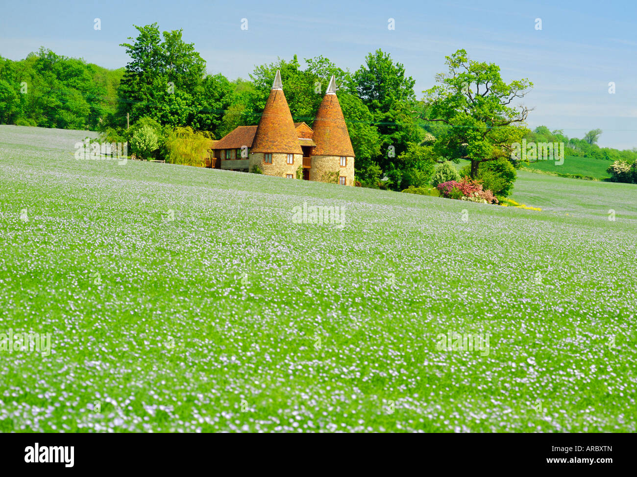 Converted Oast House, Kent, England Stock Photo - Alamy