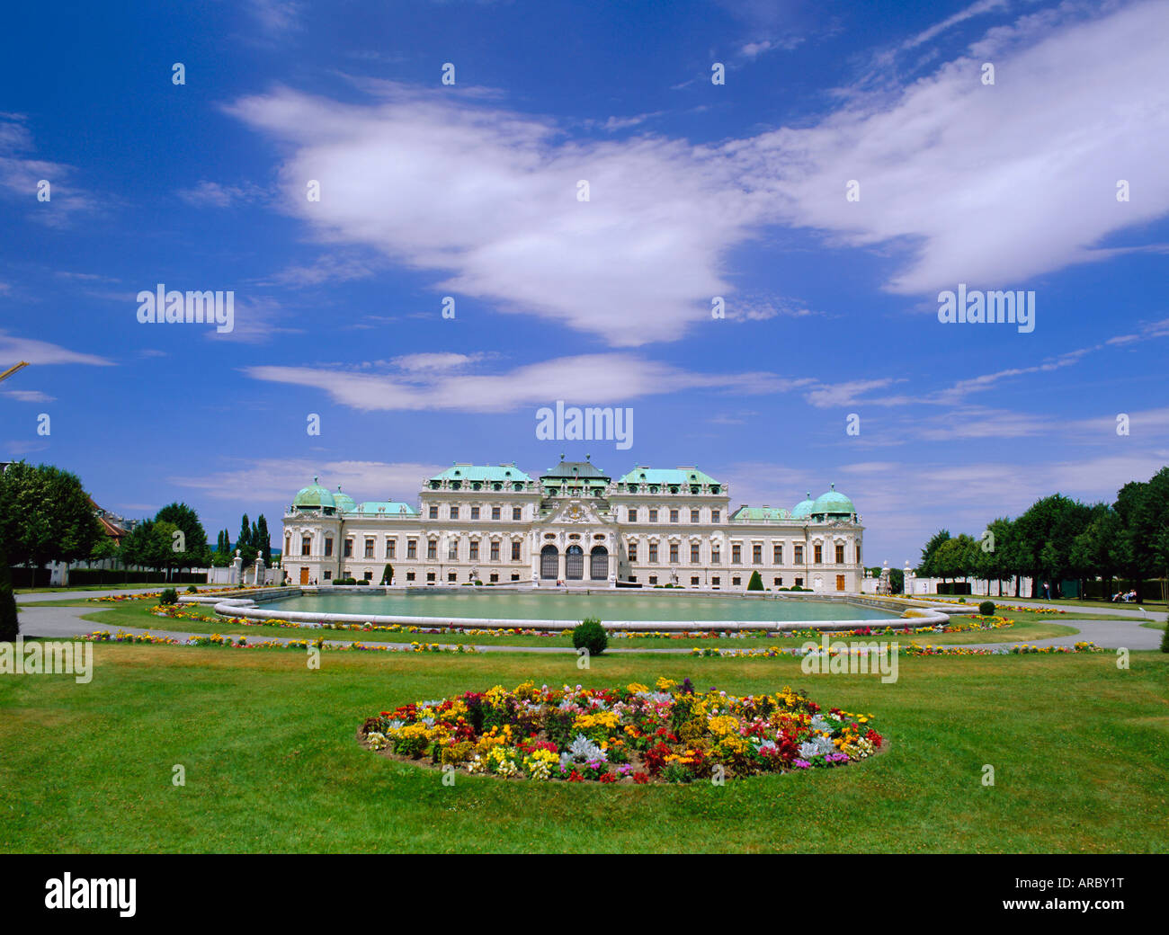 The Upper Belvedere Palace and Garden, Vienna, Austria Stock Photo - Alamy