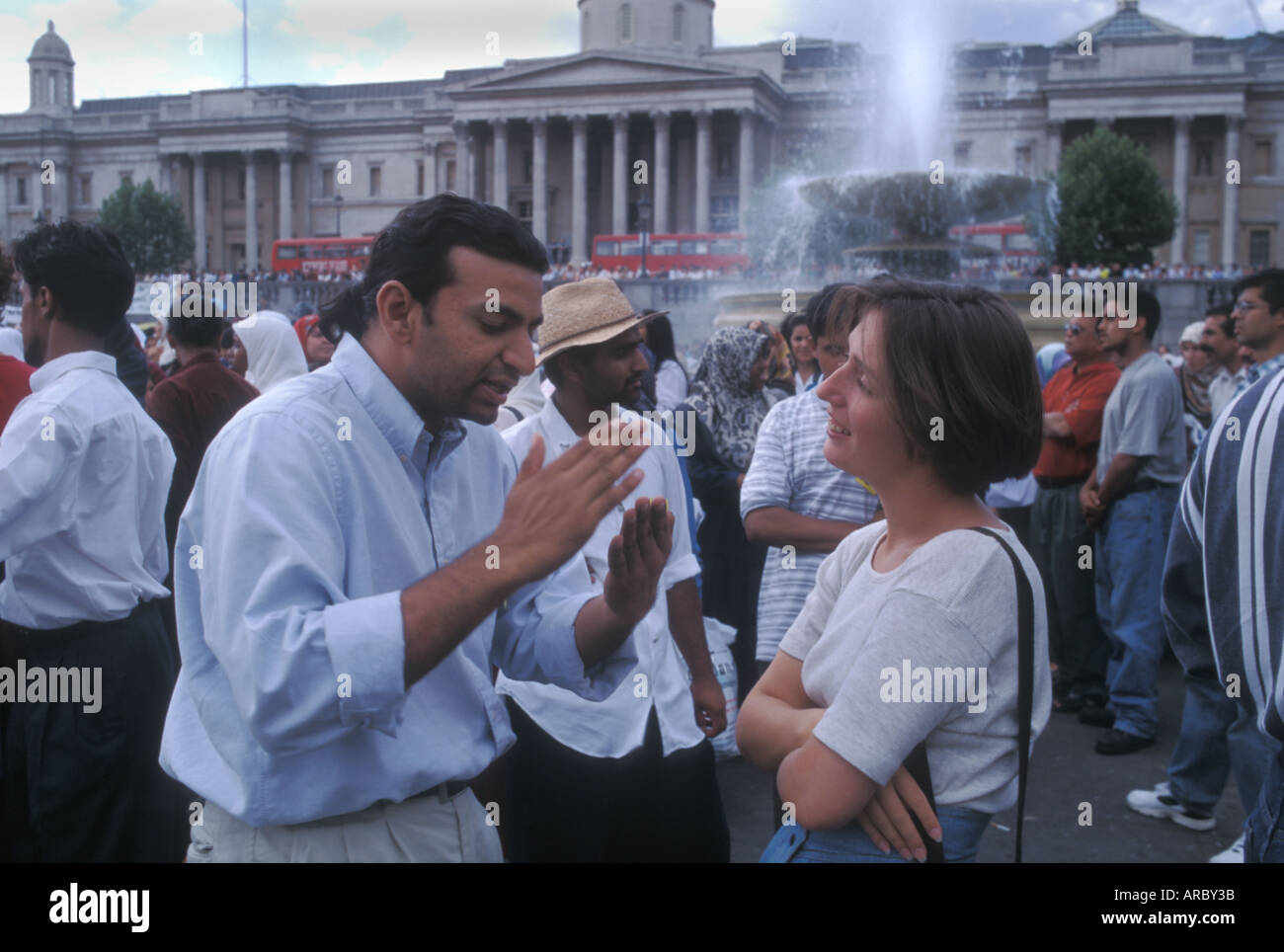 Rally for Islam , Trafalgar Sq, London , England , August 1993 Stock ...
