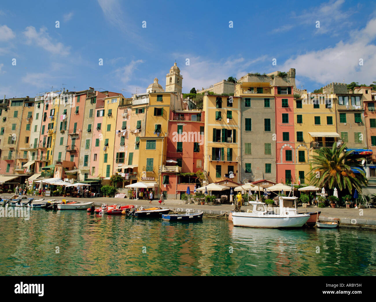 The harbour at Portovenere, Liguria, Italy Stock Photo - Alamy