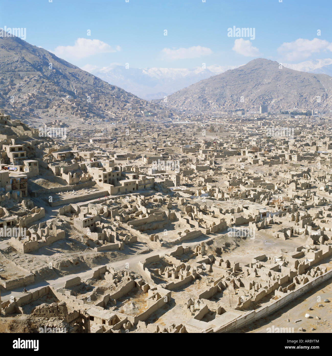 Devastation caused by Civil War 1991-1996, Kabul, Afghanistan Stock ...