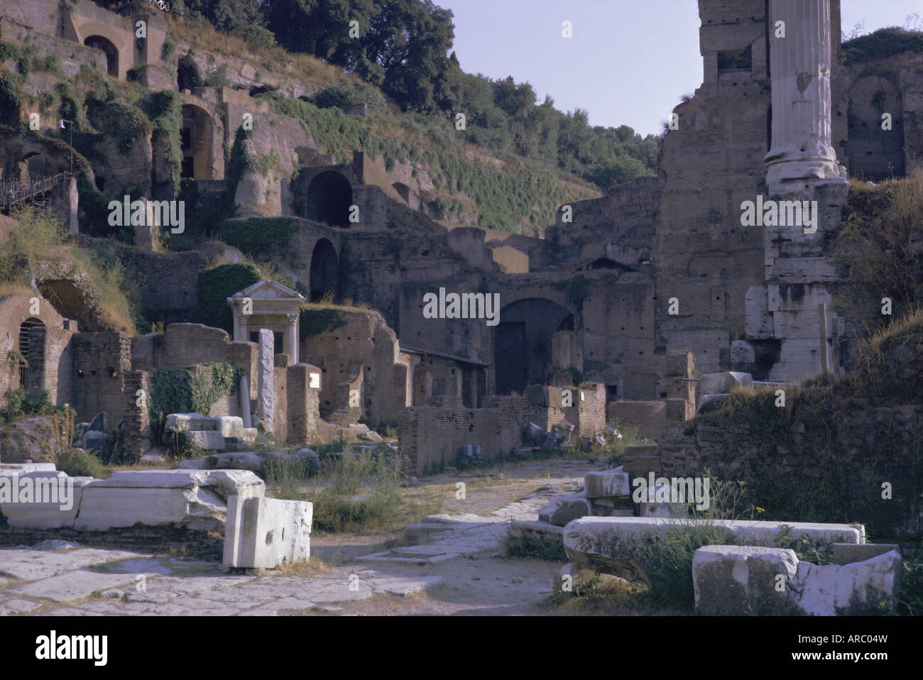 Ruins of Pompeii, destroyed in volcanic eruption of AD 79, Pompeii ...