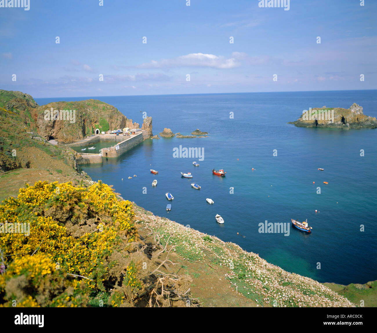 Creux Harbour, Sark, Channel Islands, UK Stock Photo - Alamy