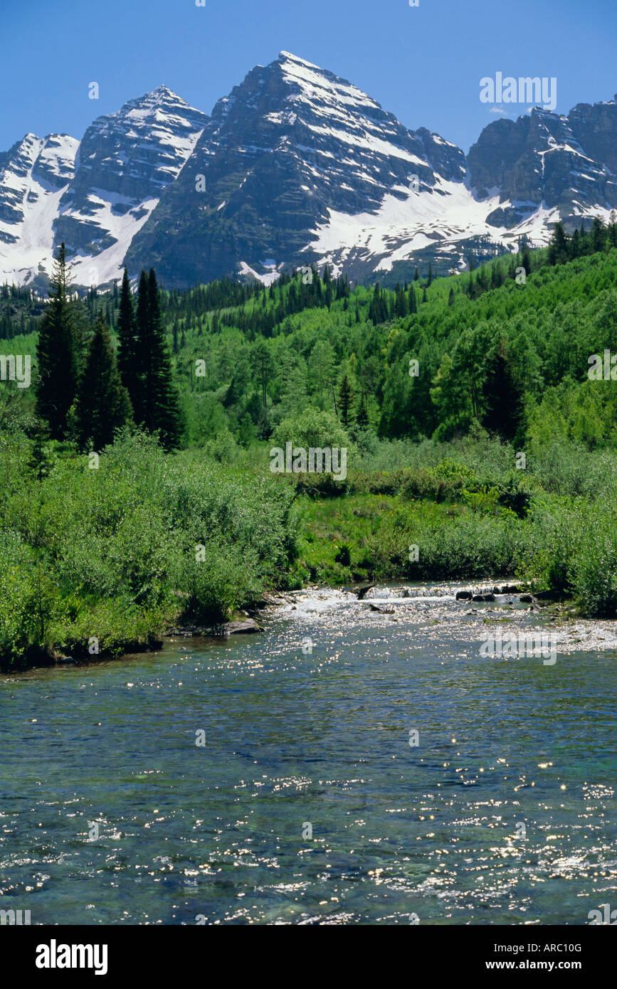 Maroon bells colorado spring hi-res stock photography and images - Alamy