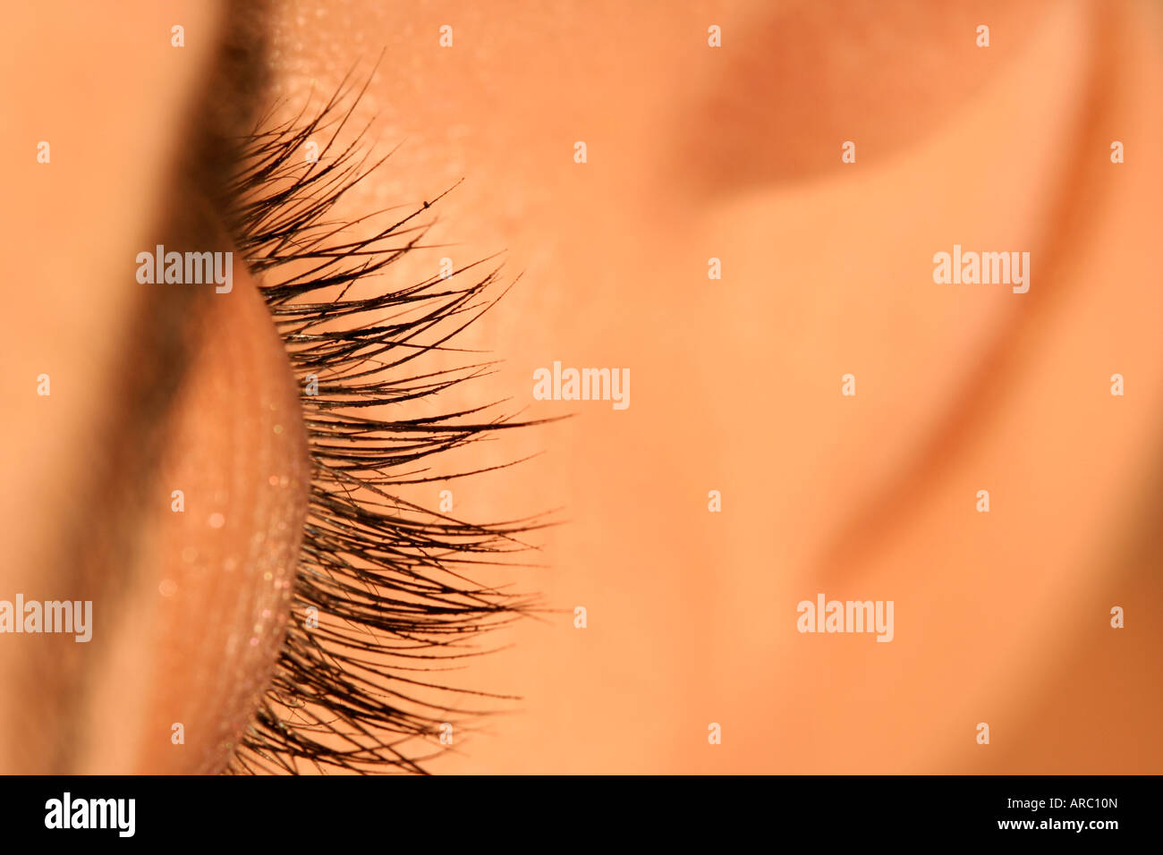 woman face with shut eyes Stock Photo - Alamy