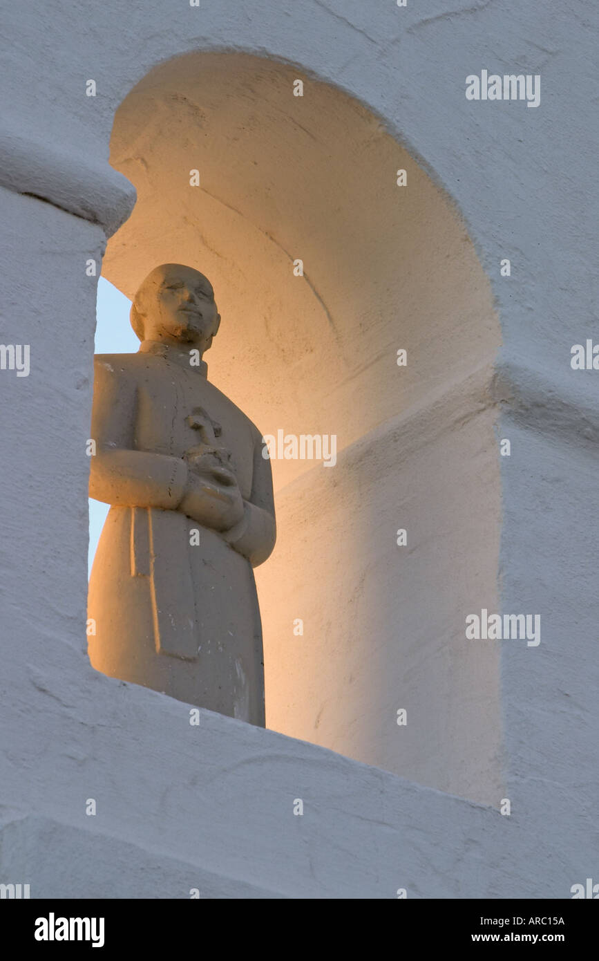 St Francis Xavier statue at Mission St Xavier Tucson Arizona Stock ...