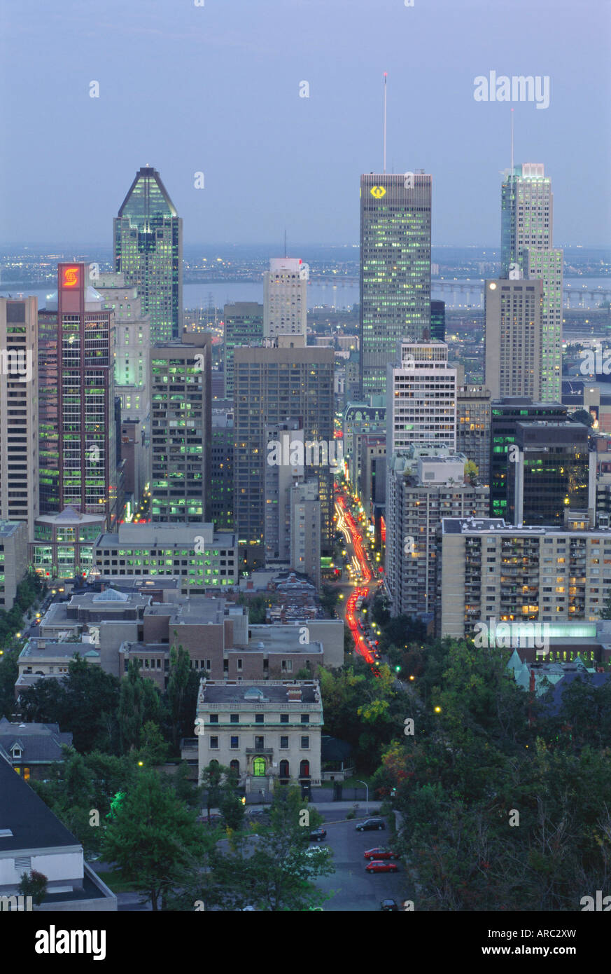 Montreal Downtown Night Time High Resolution Stock Photography and ...