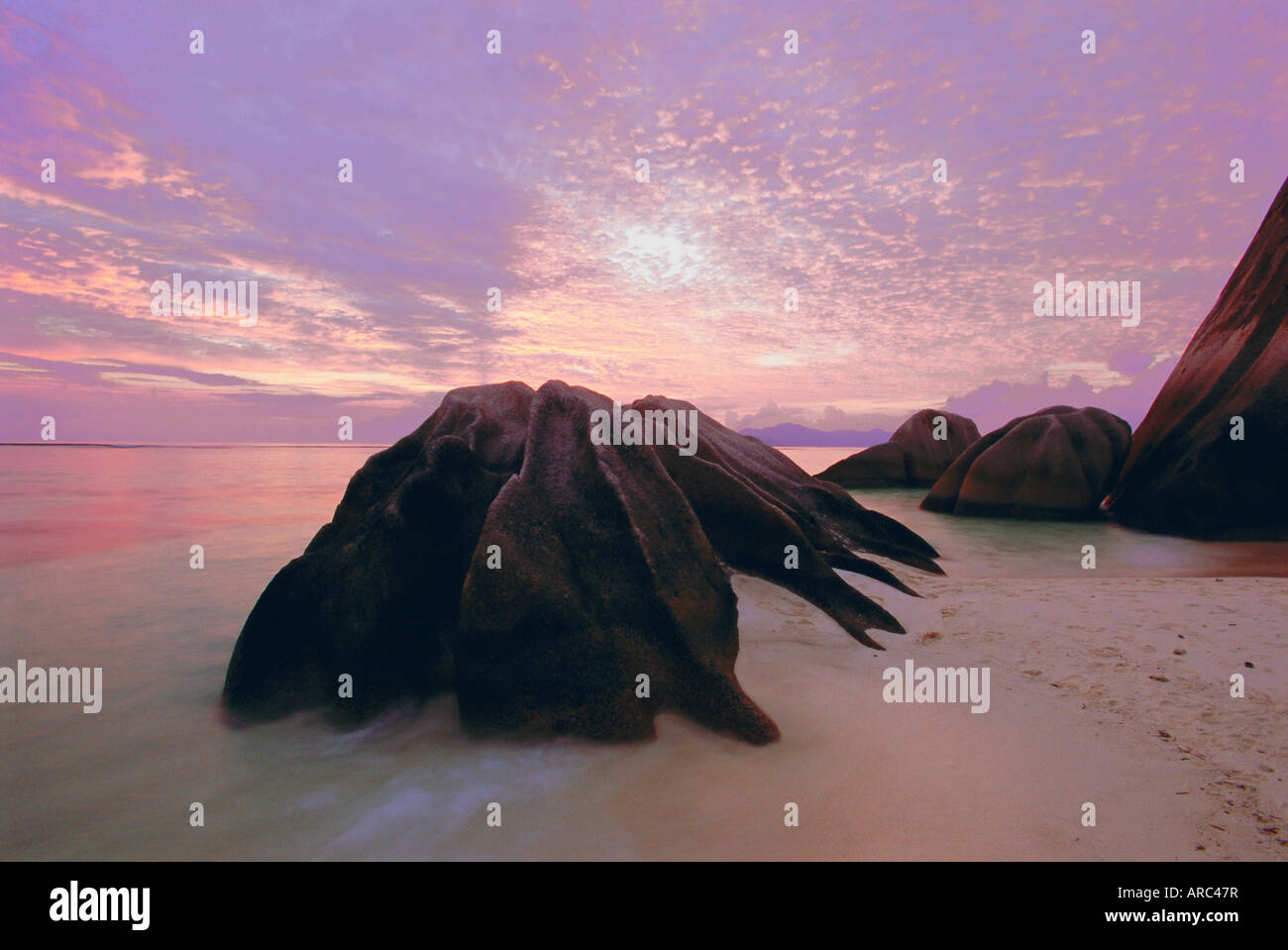 Pink rocks seychelles hi-res stock photography and images - Alamy