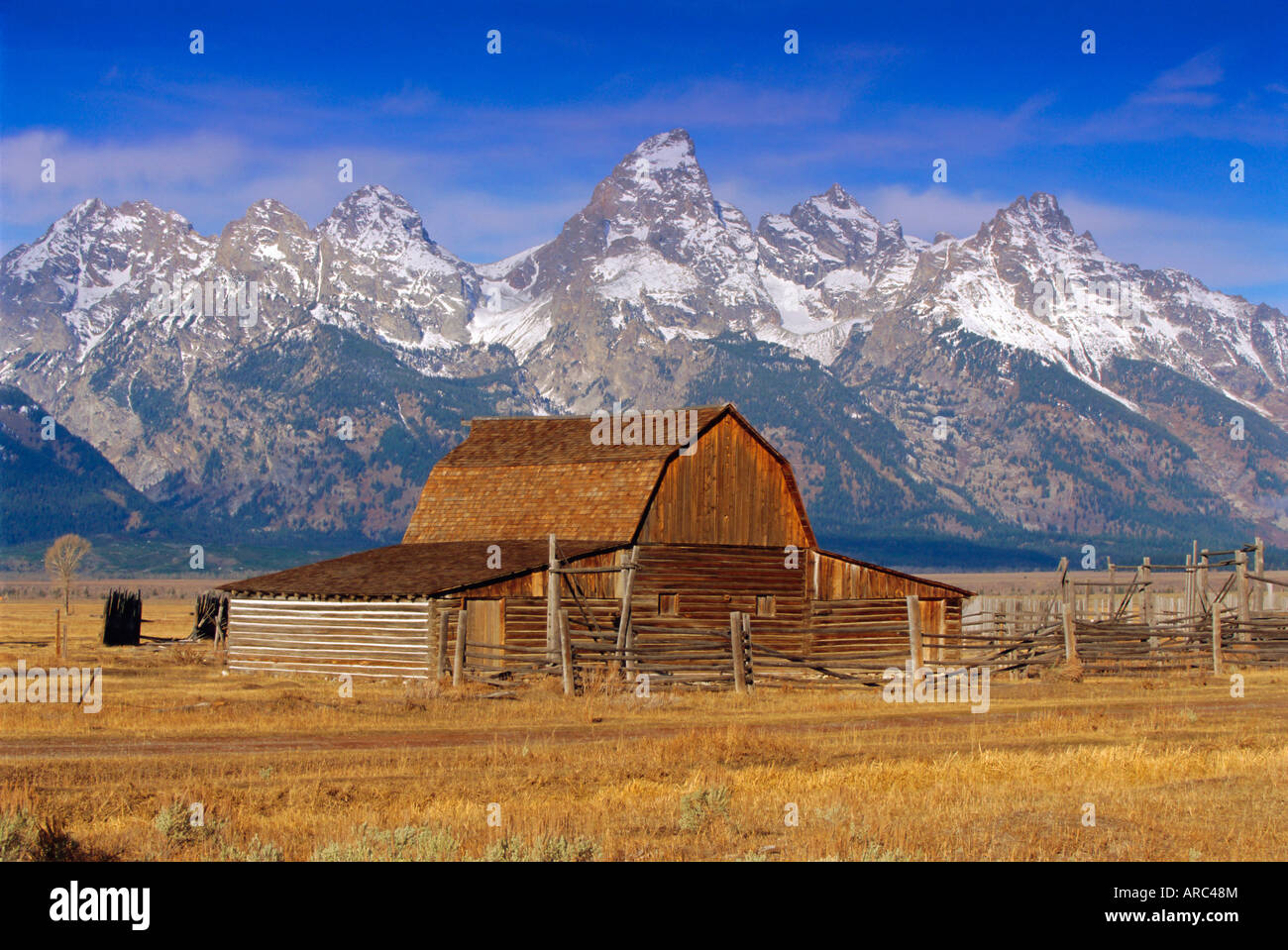The Teton Range, Grand Teton National Park, Wyoming, USA Stock Photo ...