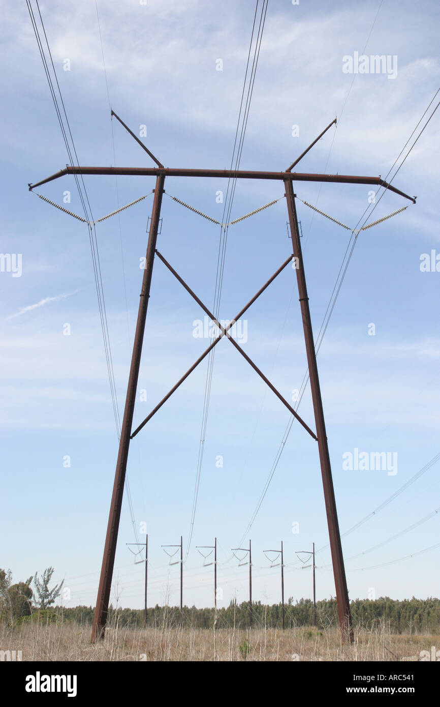 Miami Florida,Pennsuco,West Okeechobee Road,Everglades,electrical lines ...