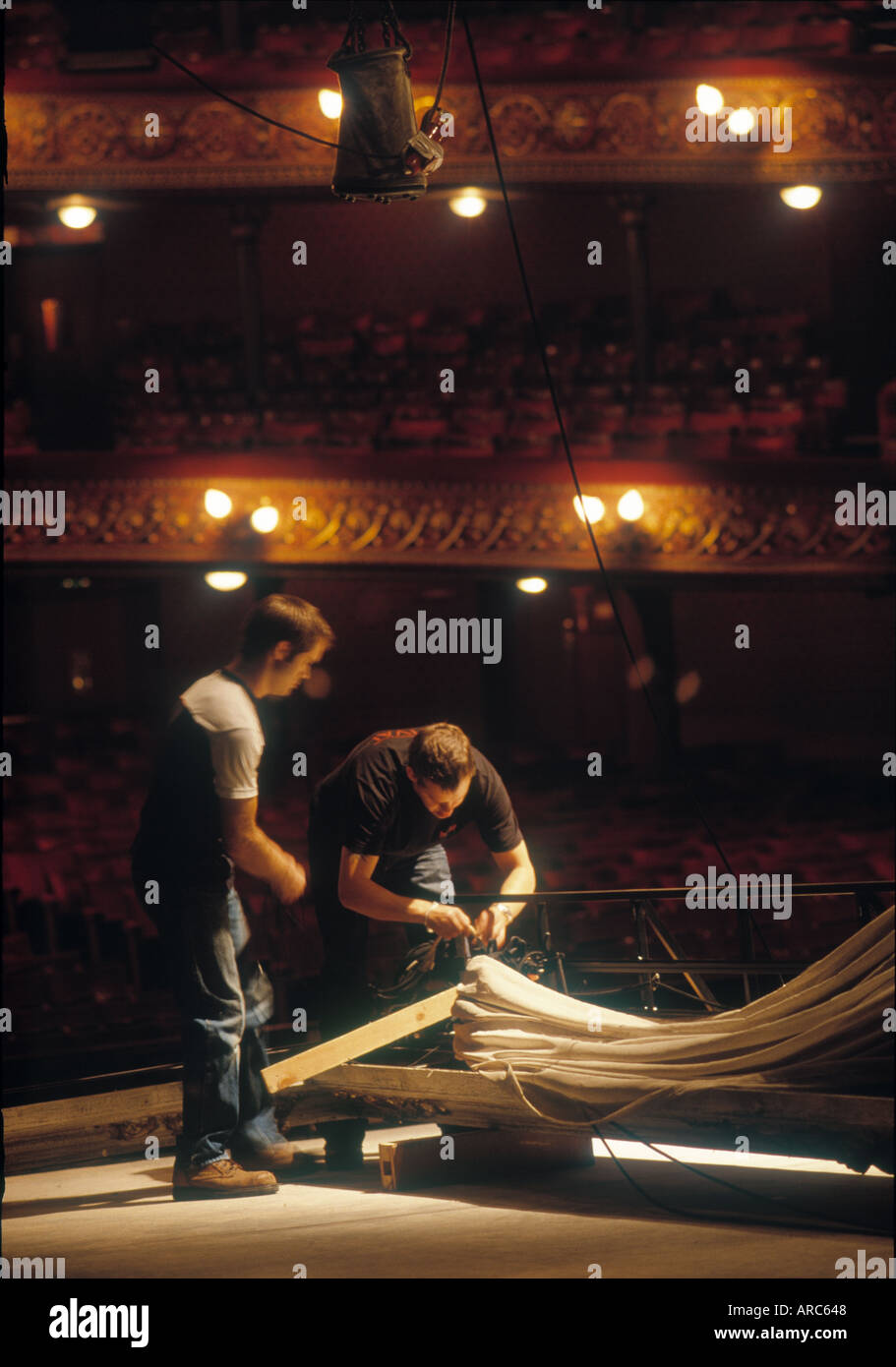 Behind the scenes at Opera North Leeds Yorkshire UK Stock Photo - Alamy