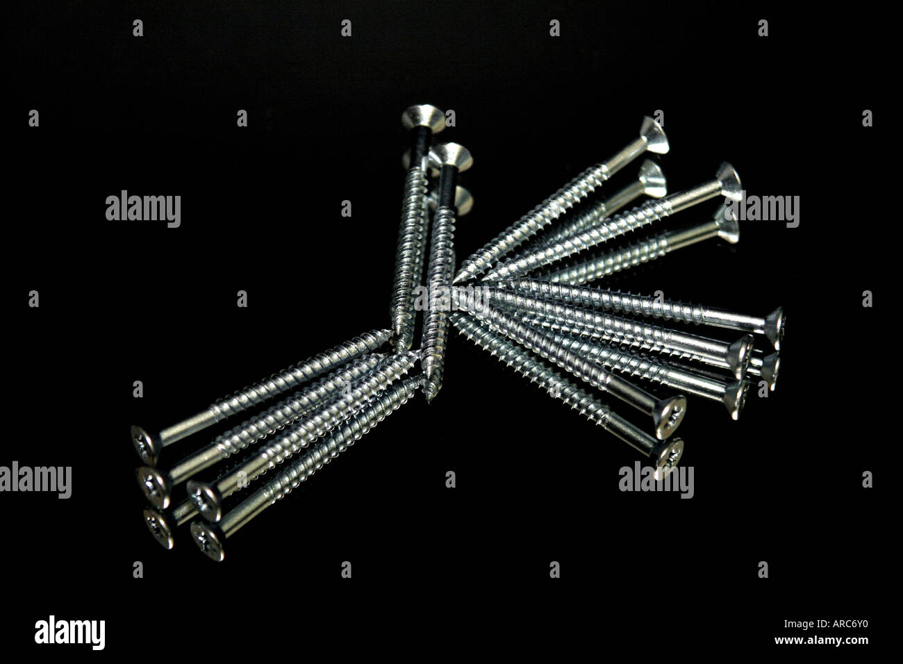 Silver screws hi-res stock photography and images - Alamy