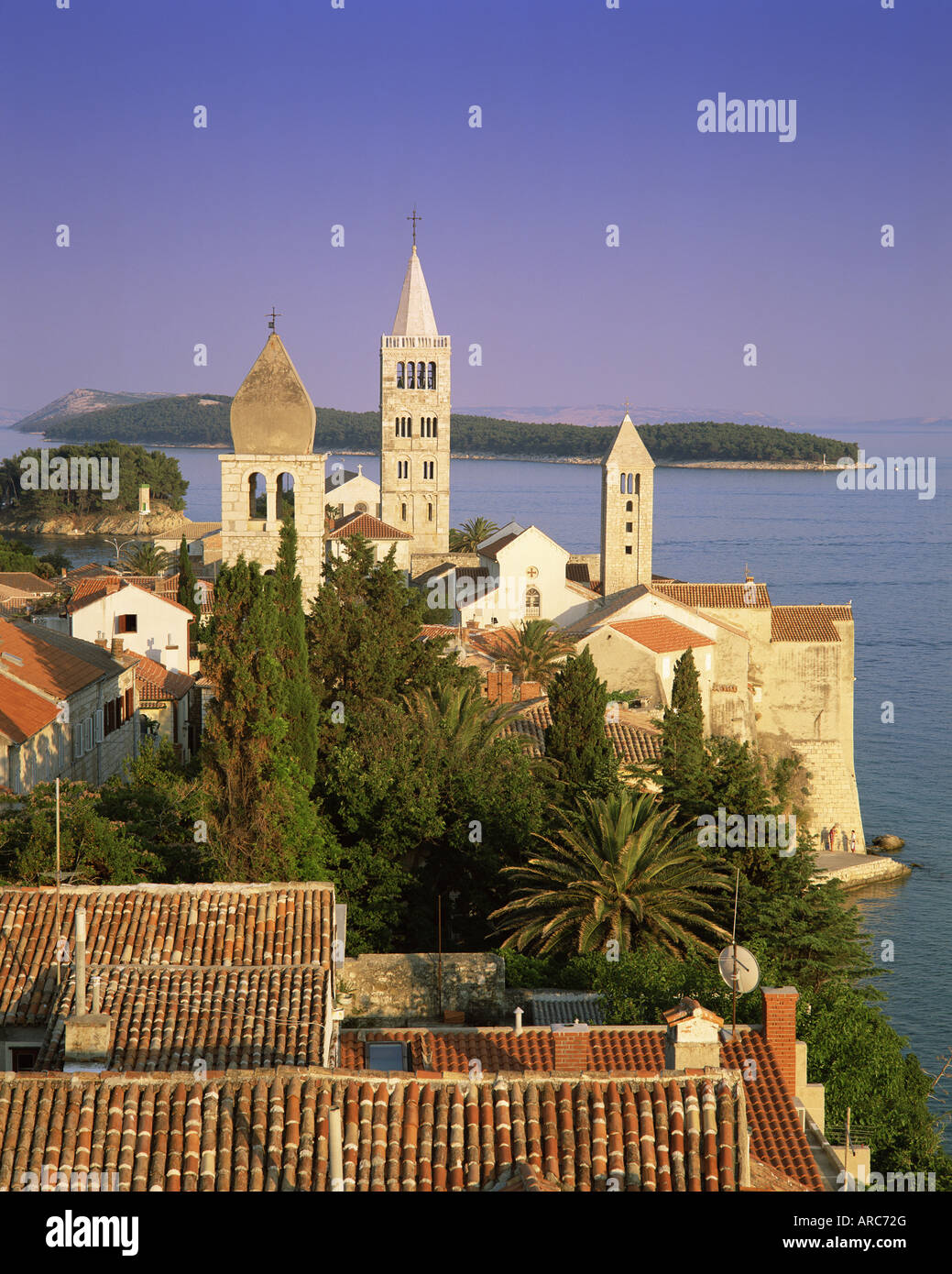Elevated view of the rab town hi-res stock photography and images - Alamy