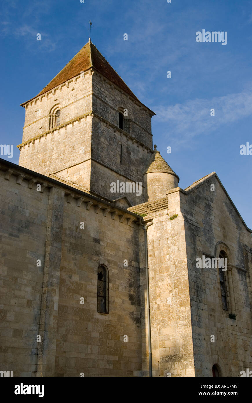 Church of St Chartier Chef Boutonne Poitou Charentes France Europe ...