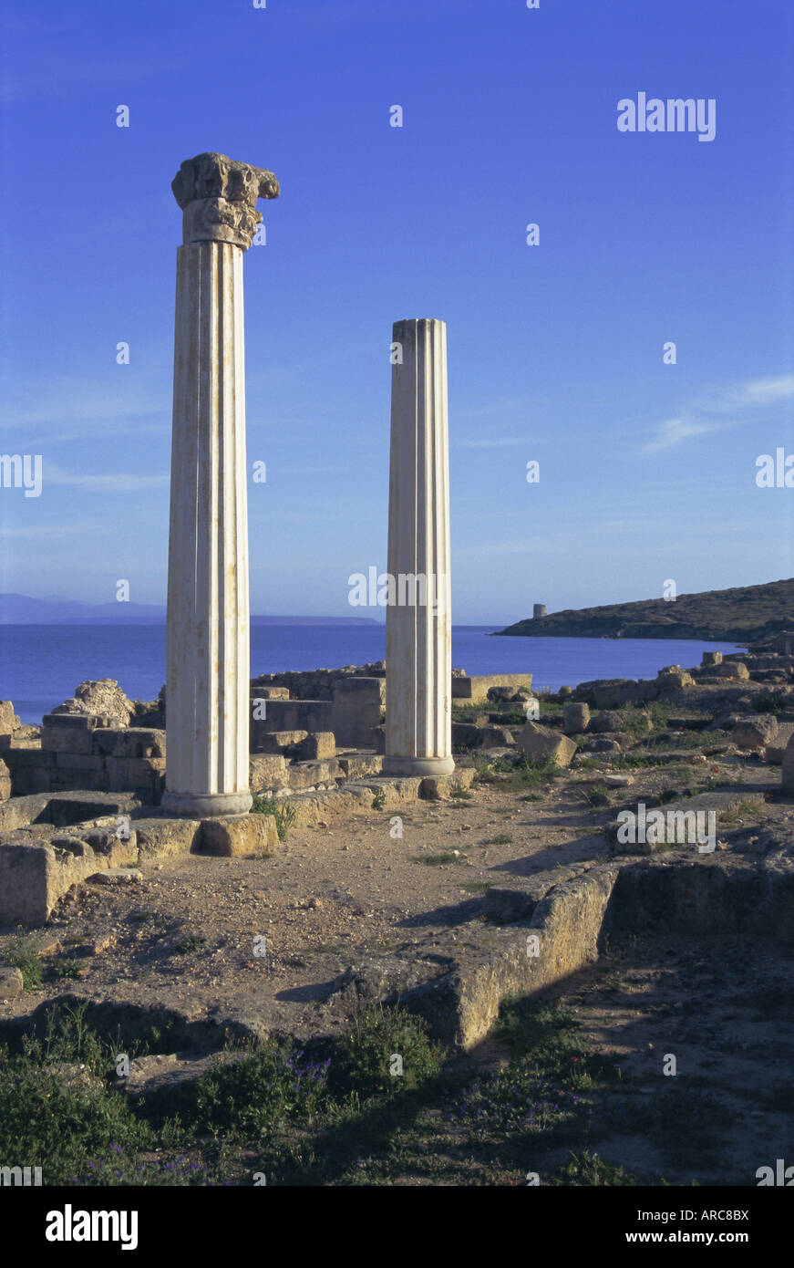 Punic/Roman ruins of city founded by Phoenicians in 730 BC, Tharros ...