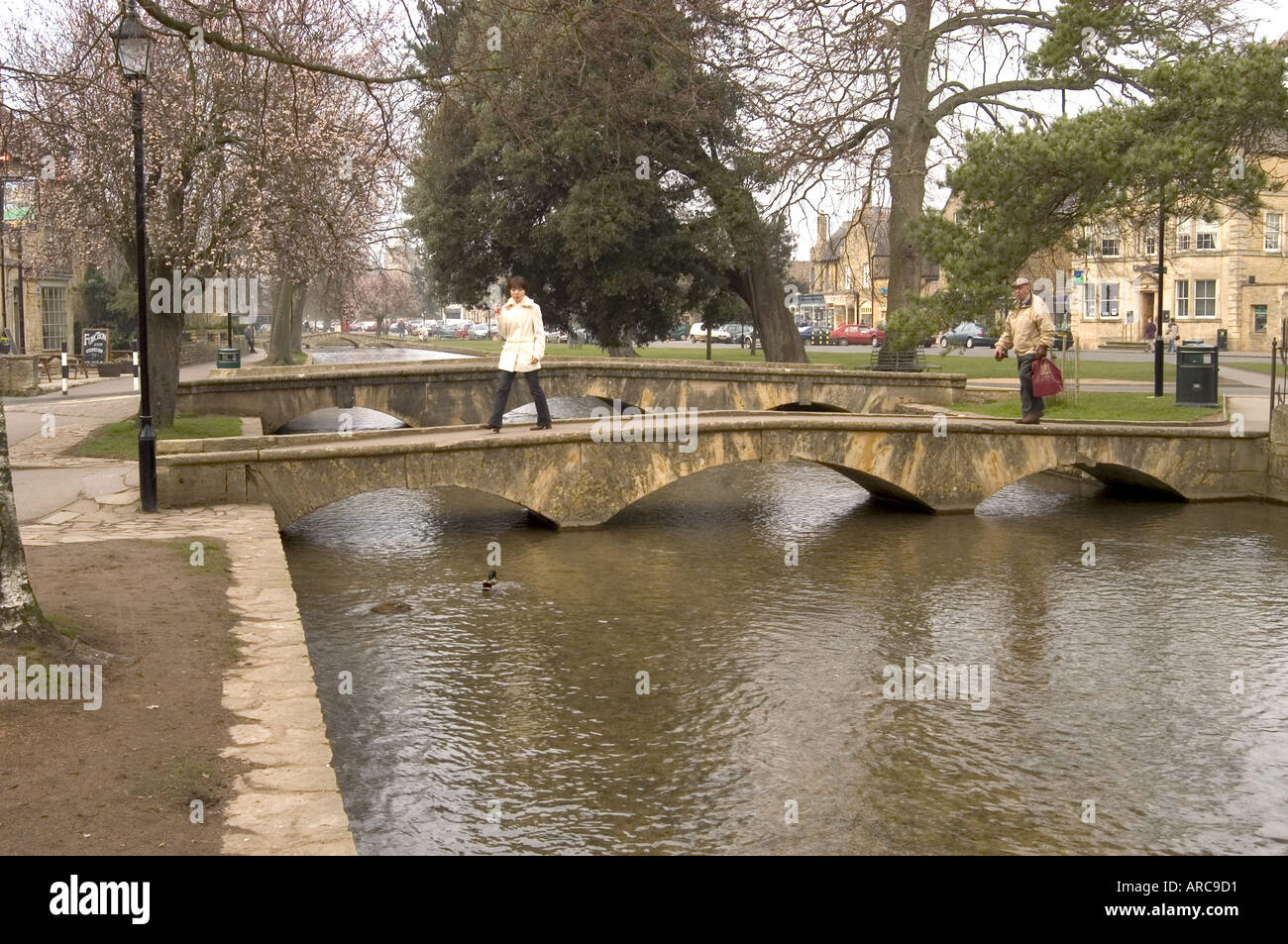 Little bridges over the river in Bourton on the water Stock Photo - Alamy