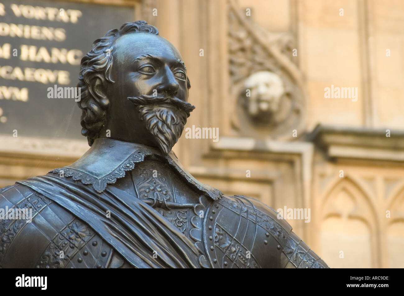 Bronze statue of king Charles the first of England sited outside the ...