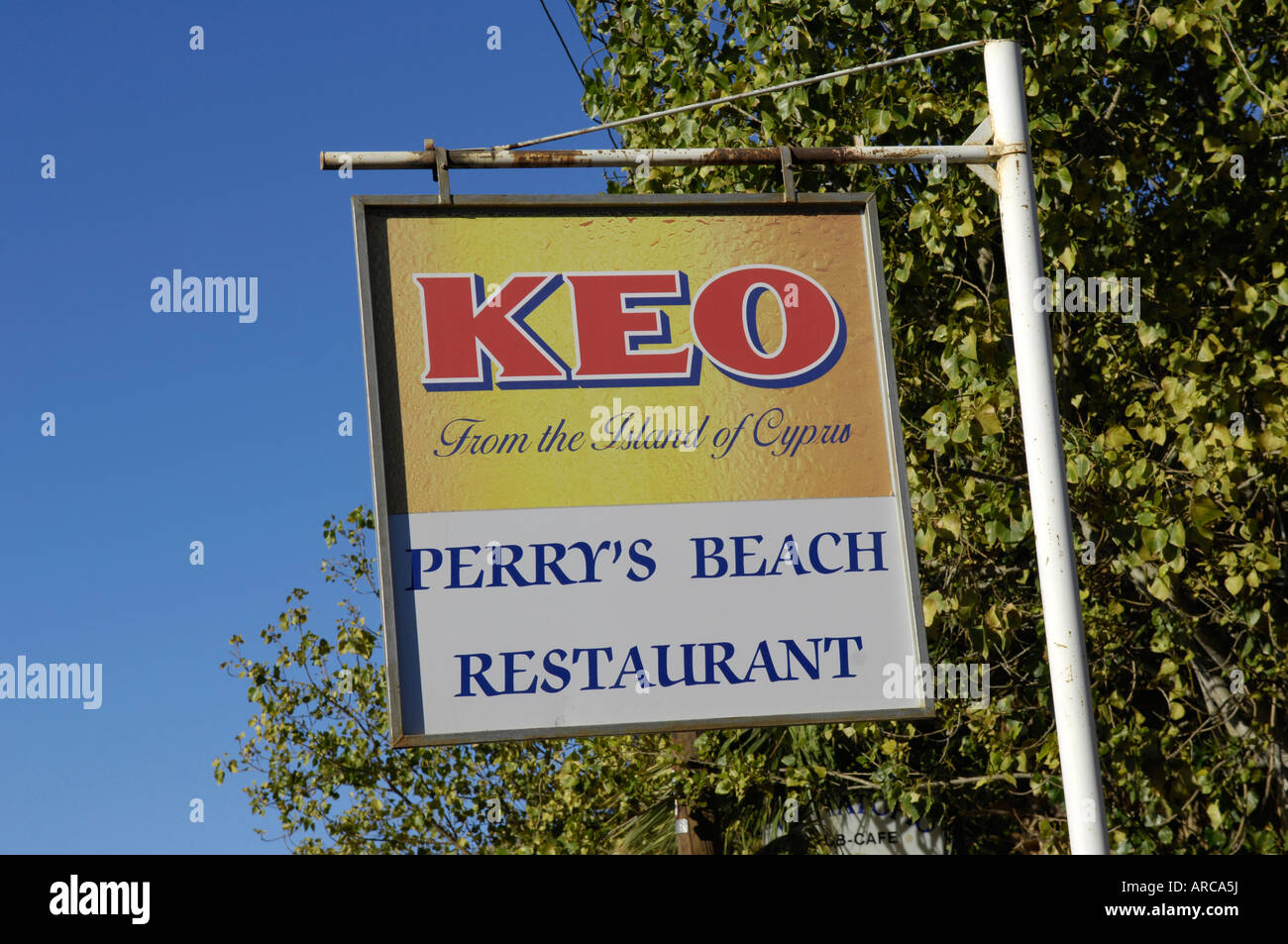 keo beer lager alcohol holiday vacation perry's beach bar sign cyprus ...