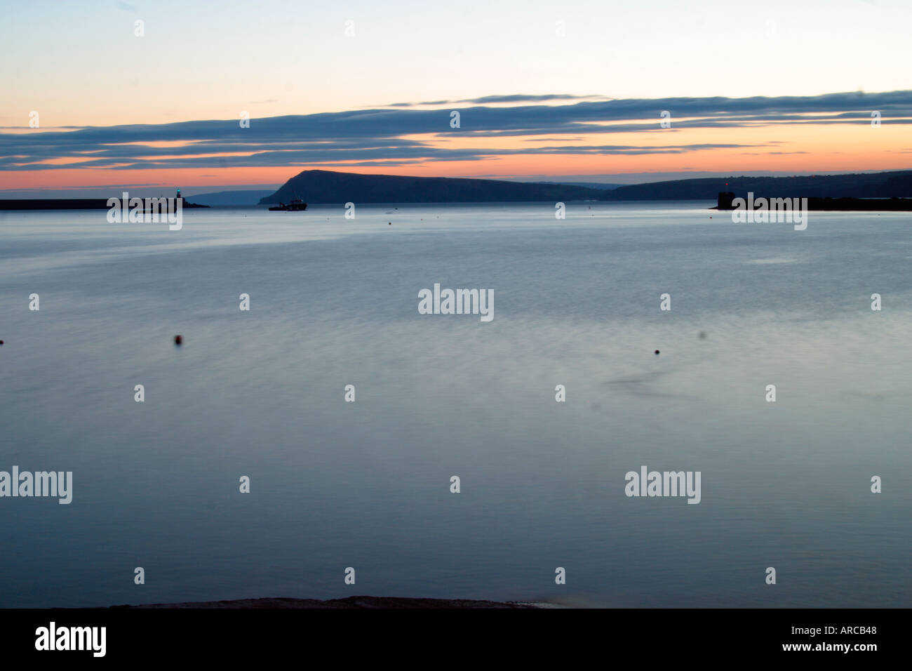 Fishguard Bay Sunrise, Wales Stock Photo - Alamy