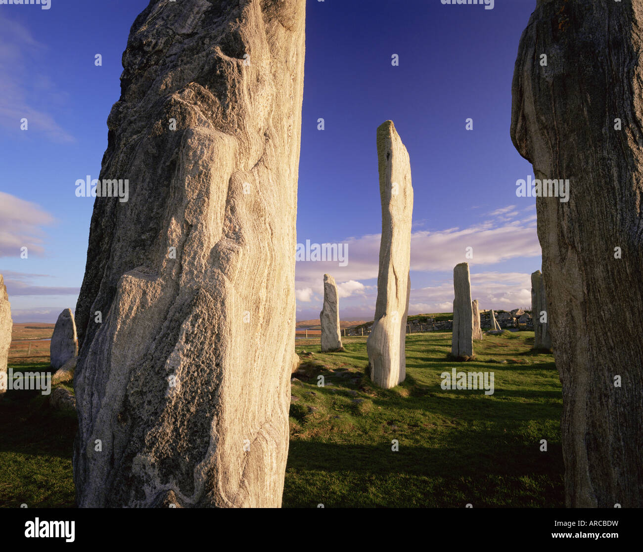 Standing stones of Callanish, Isle of Lewis, Outer Hebrides, Scotland ...