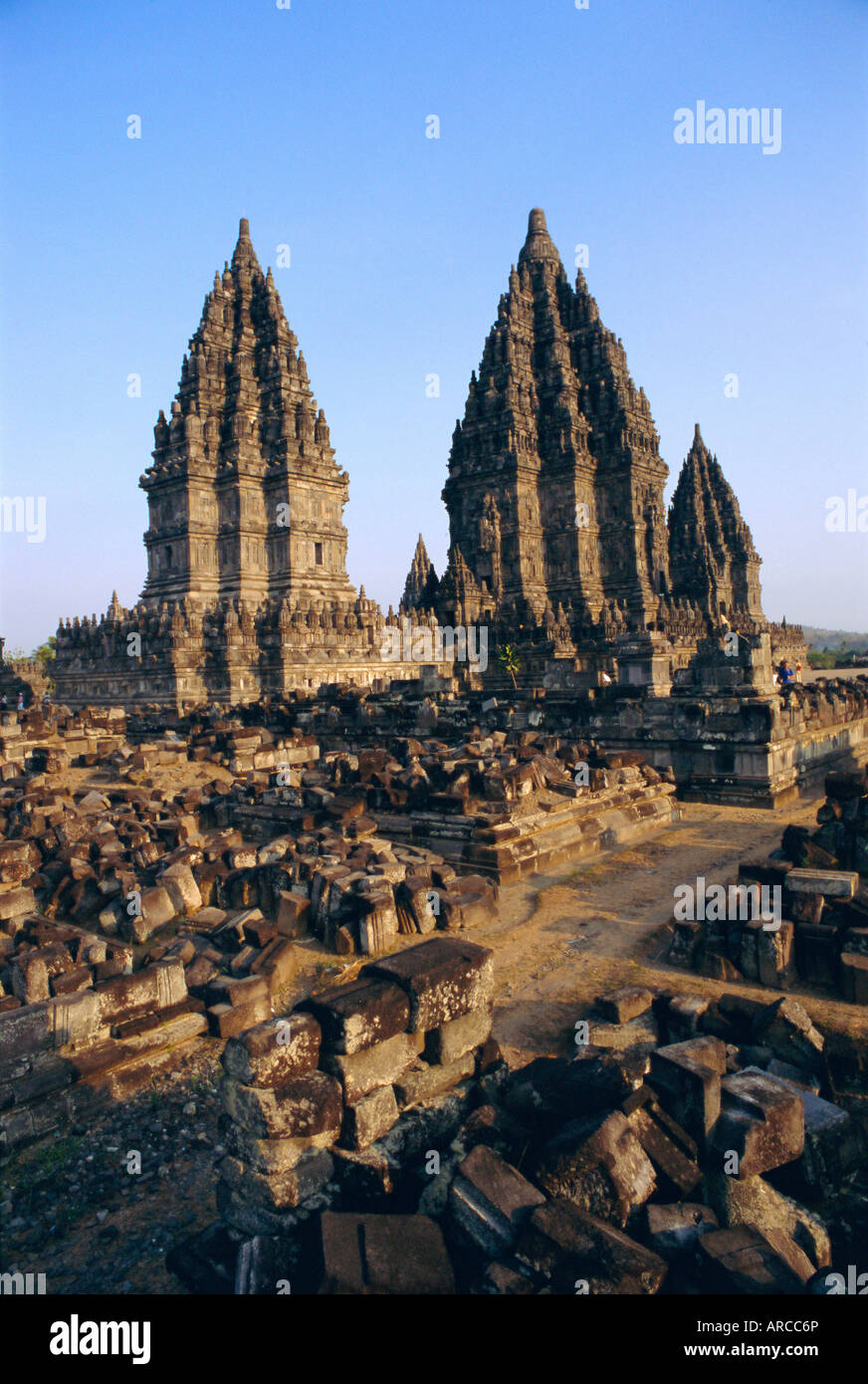 Prambanan temple clear sky architecture hi-res stock photography and ...