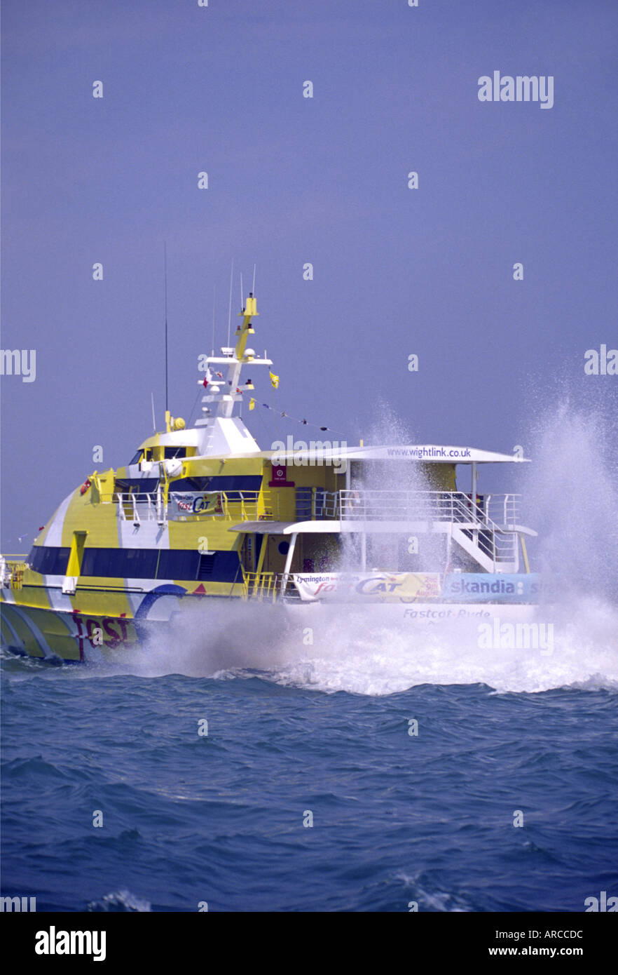 Wightlink Fastcat Catamaran Stock Photo - Alamy