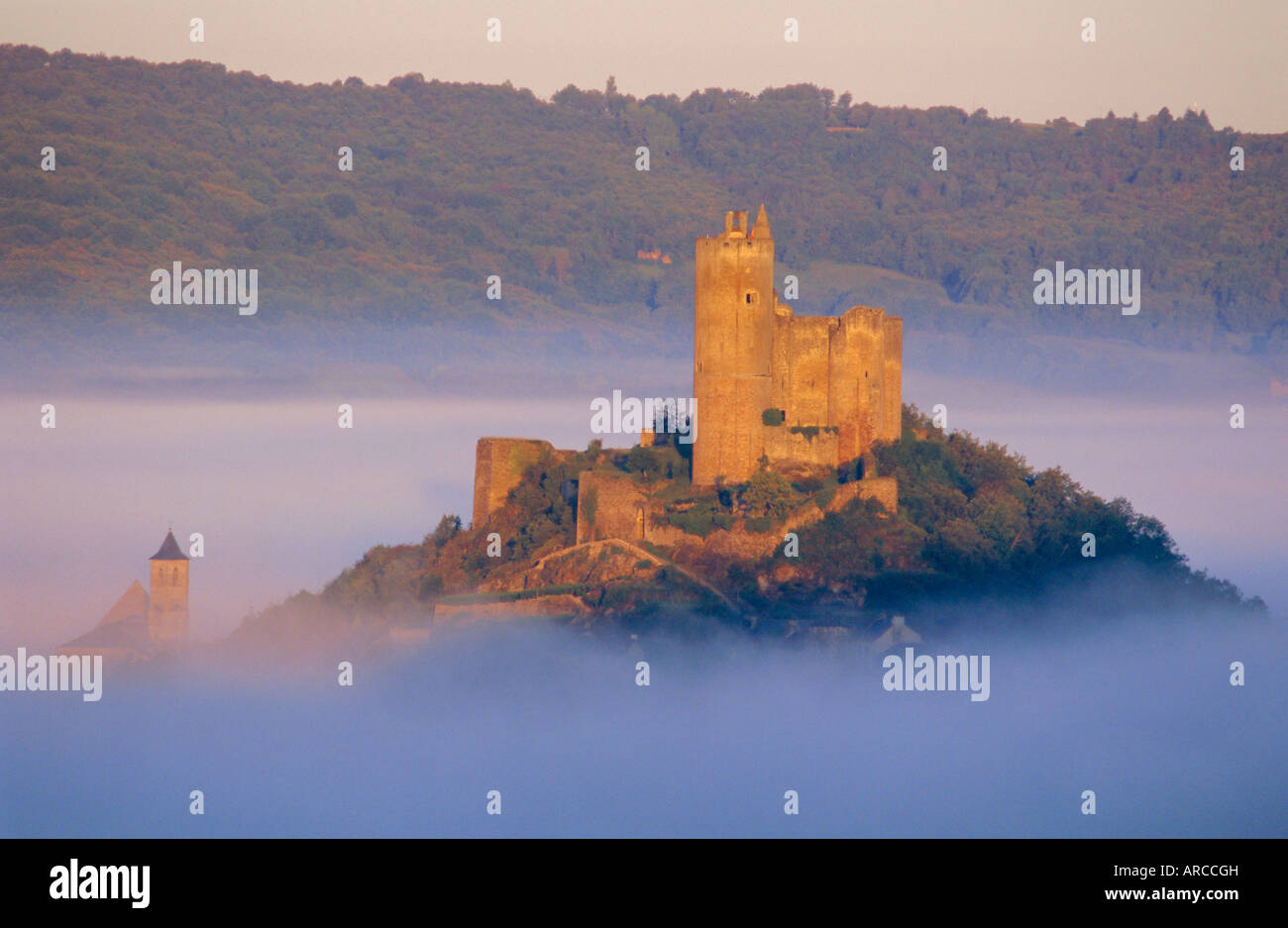Najac Castle, Aveyron, Midi Pyrenees, France, Europe Stock Photo - Alamy