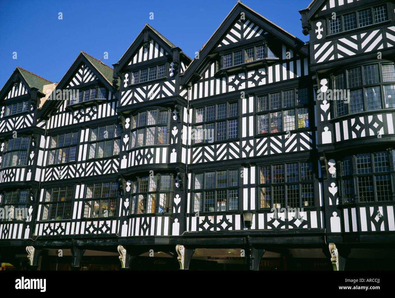 The Rows, Bridge Street, Chester, Cheshire, England, UK Stock Photo - Alamy
