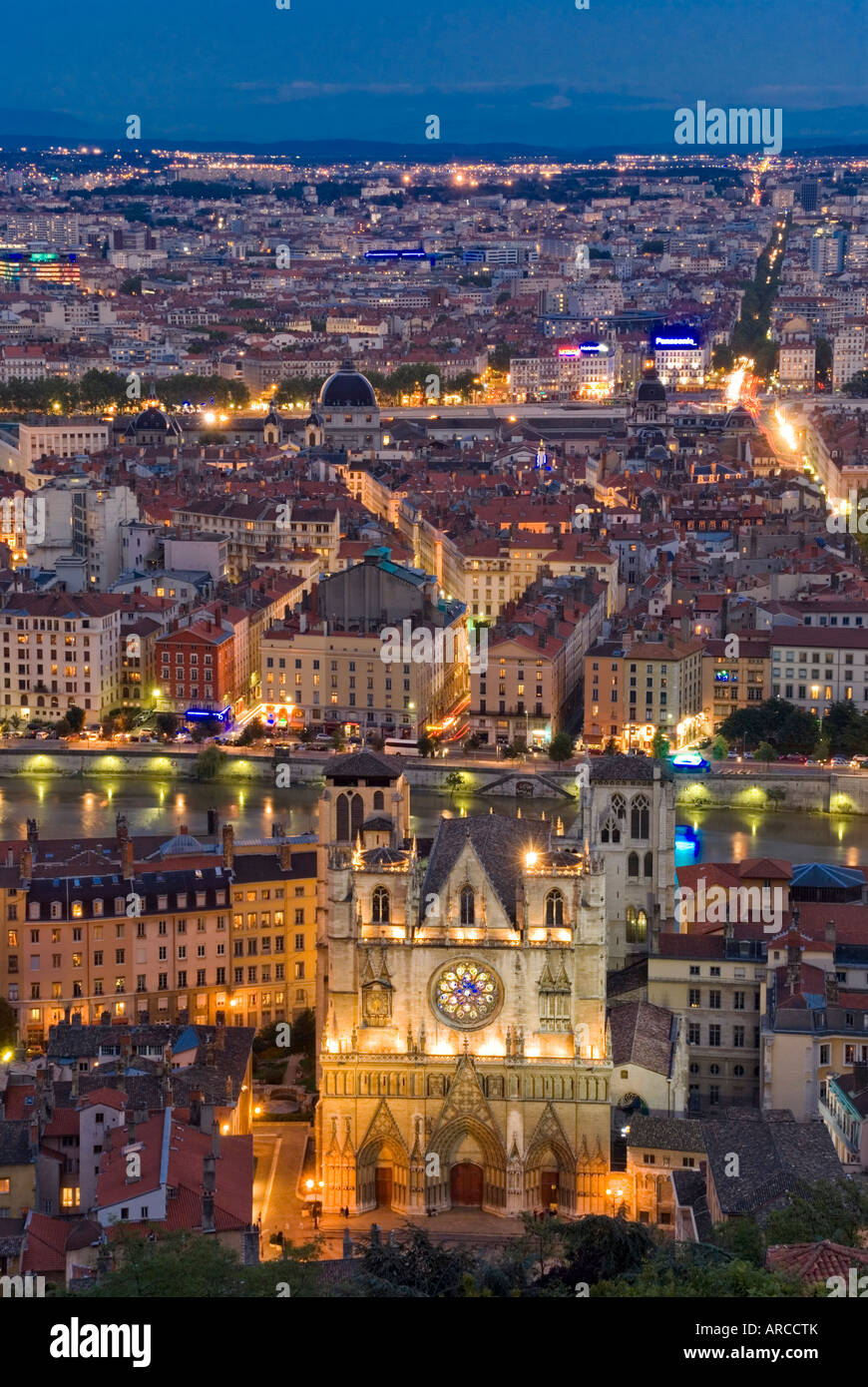 Lyon, cityscape river hi-res stock photography and images - Alamy