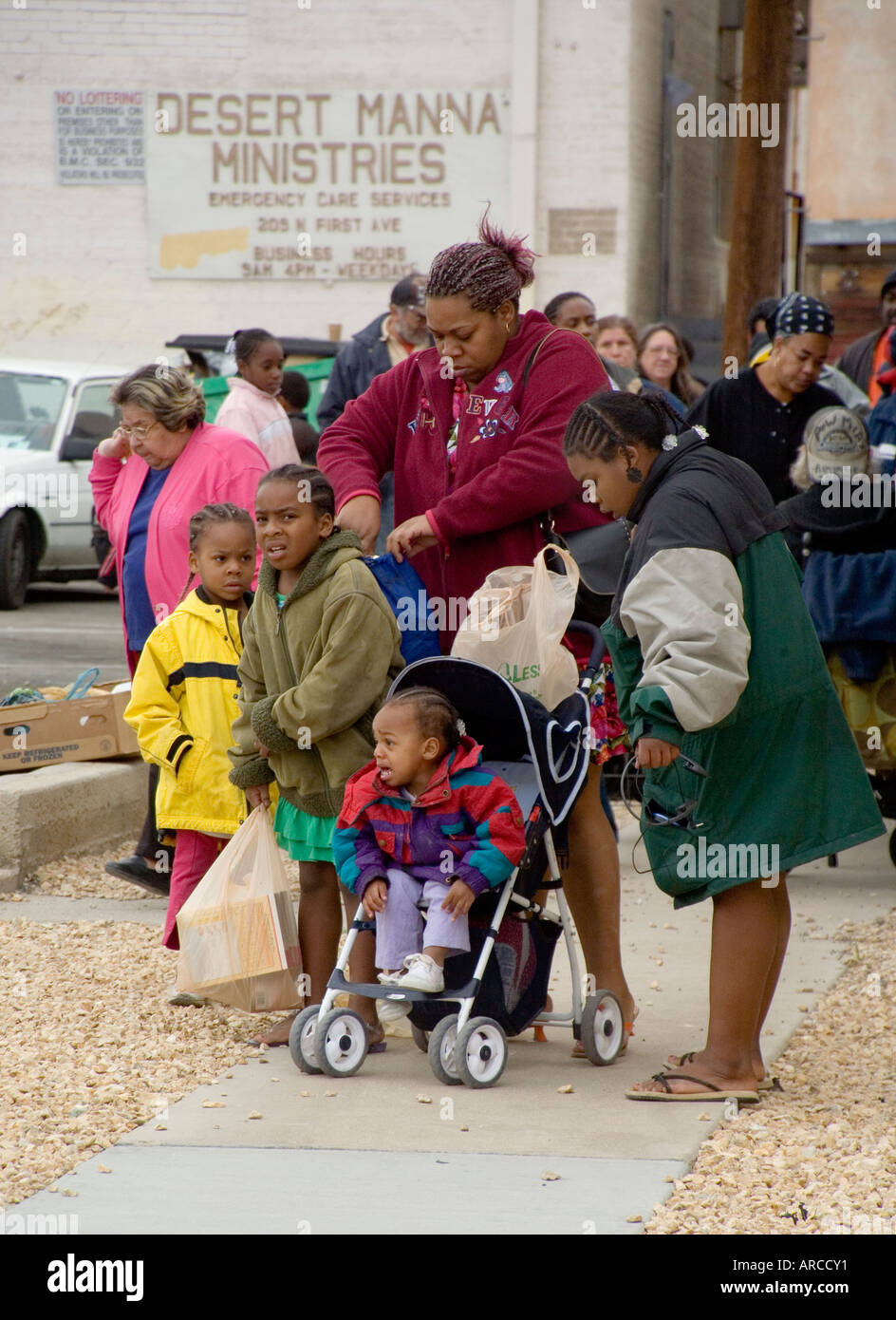 Homeless American Family