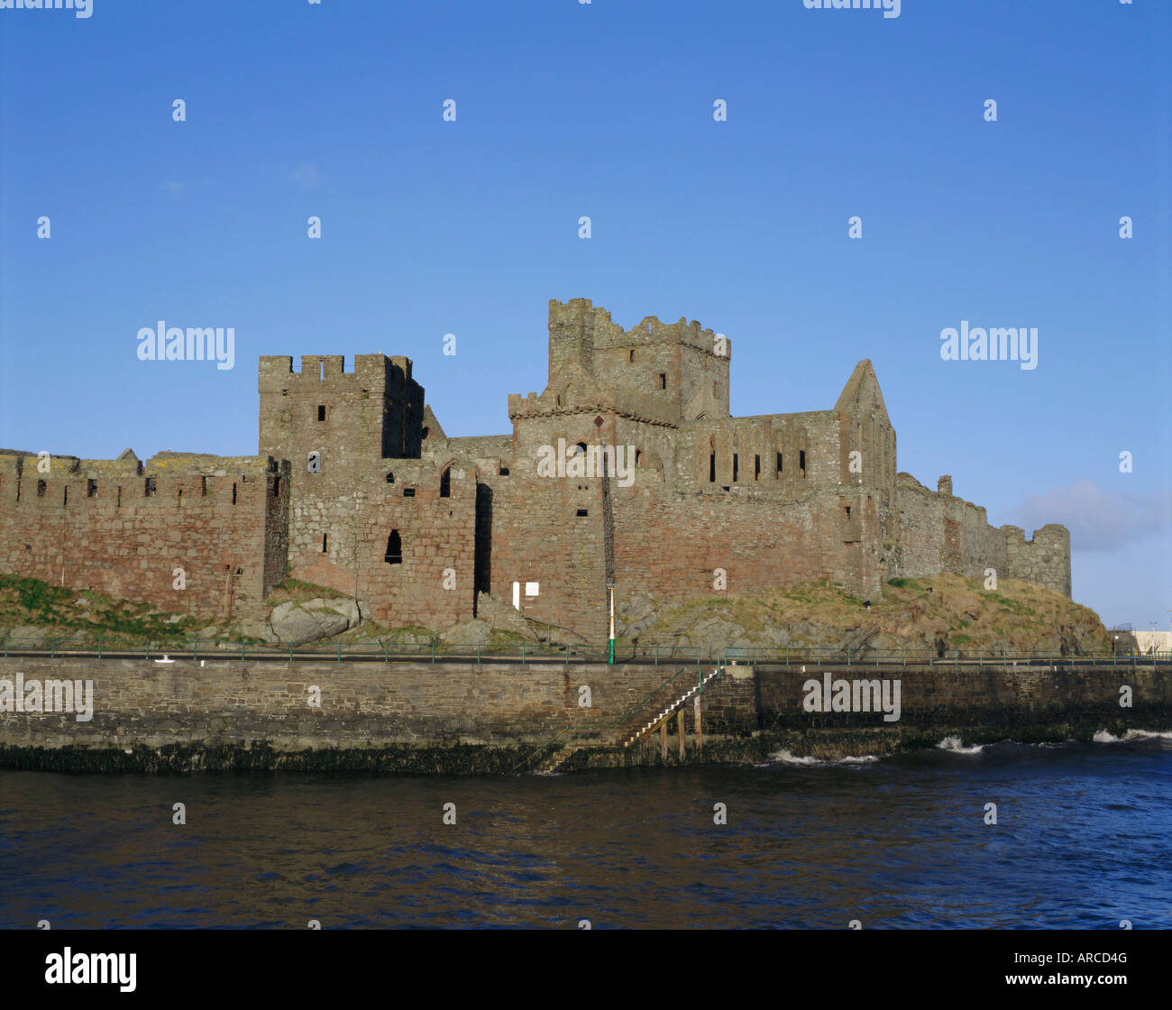 Peel Castle, Isle of Man, UK Stock Photo - Alamy