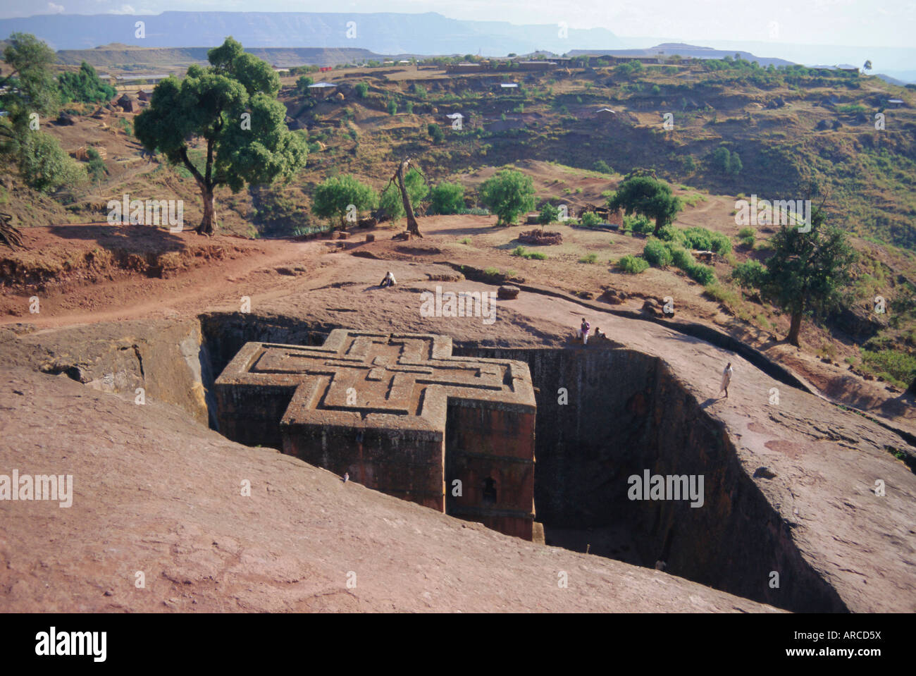 Bet Giorgis, rock cut church, Lalibela, Ethiopia, Africa Stock Photo ...