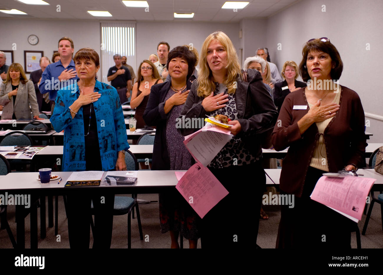 Pledge of alligence realtors meeting hi-res stock photography and ...