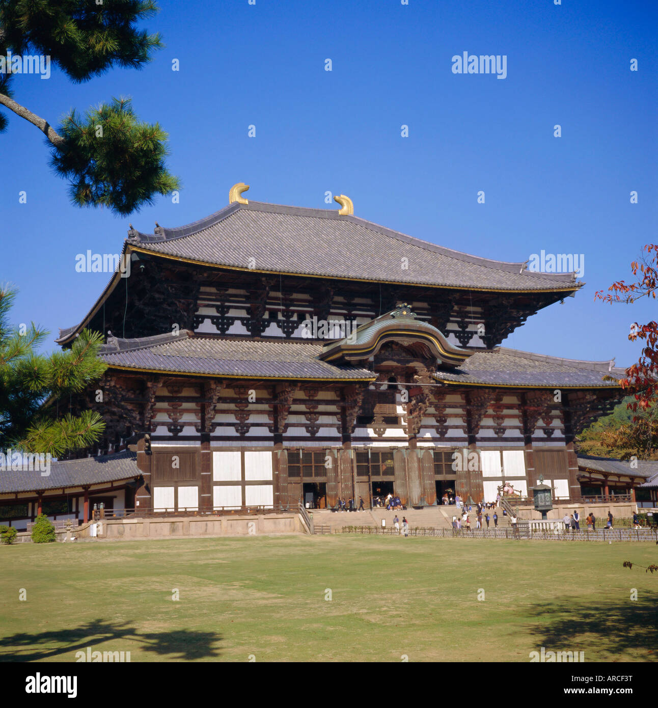 Daibutsu-den Hall of the Great Buddha, 1709, Todai-ji Temple, Nara ...