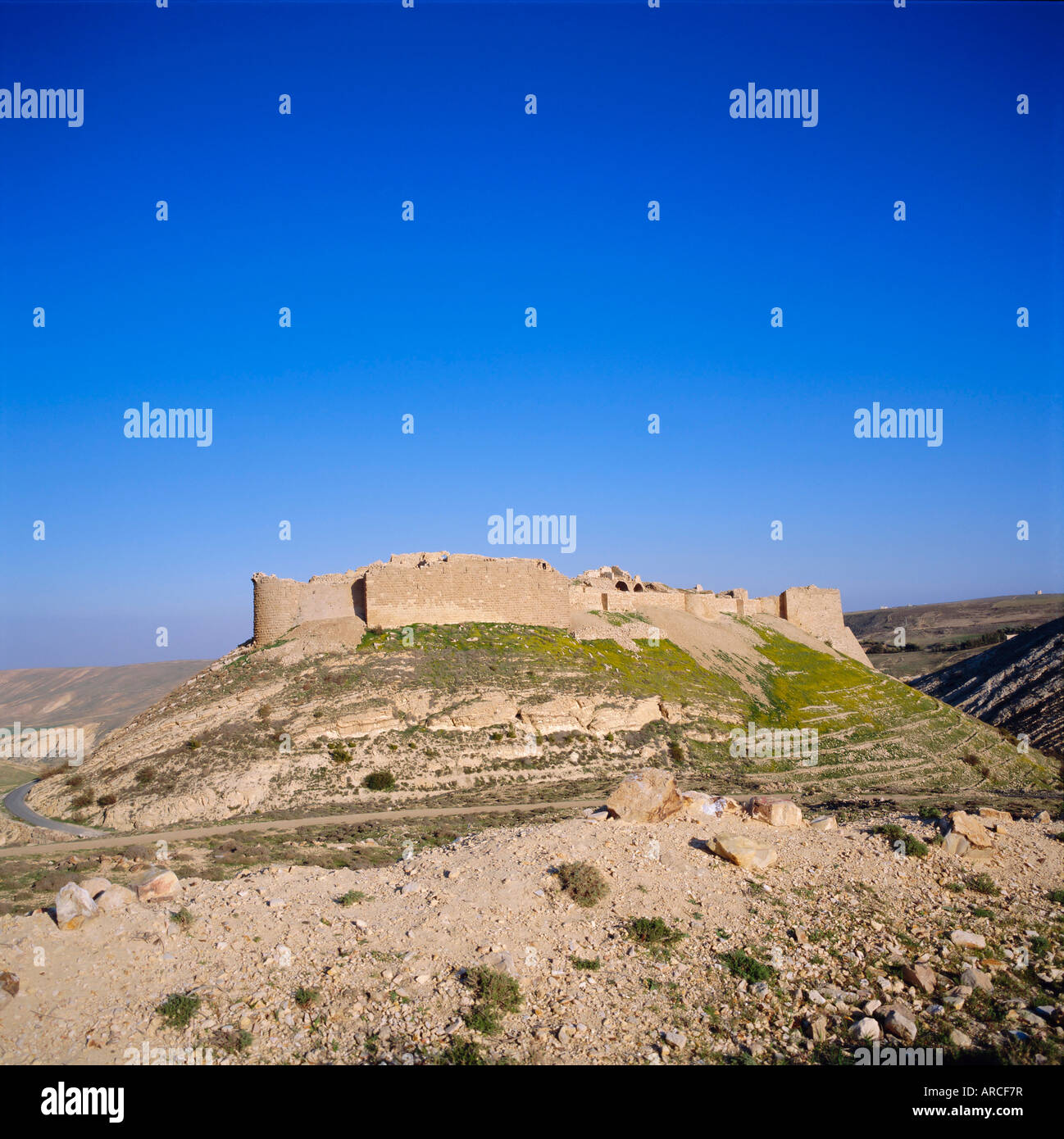 Shobak Castle, 12th century Crusader castle, Jordan, Middle East Stock ...