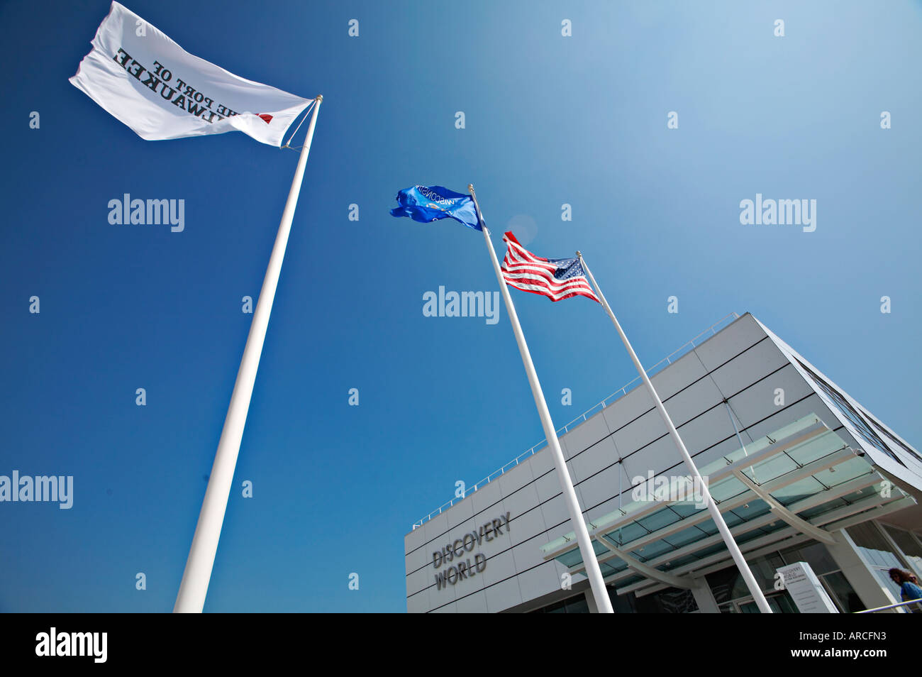 WISCONSIN Milwaukee Entrance and west side of Discovery World museum at ...