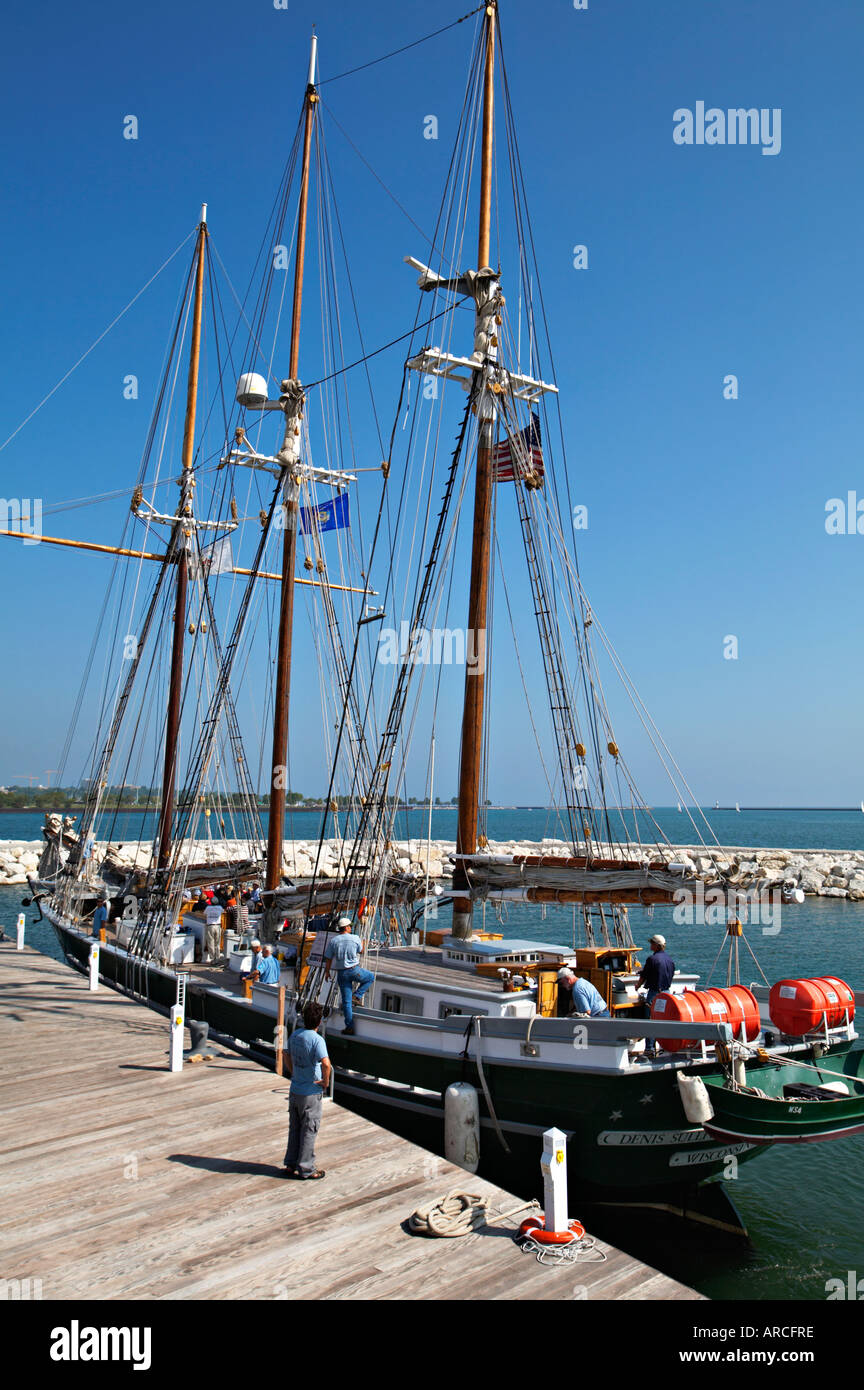 WISCONSIN Milwaukee S V Denis Sullivan sailing ship Discovery World ...