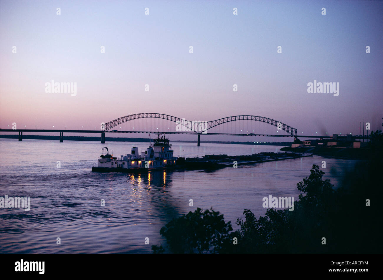 Mississippi River, Memphis, Tennessee, United States of America (U.S.A ...