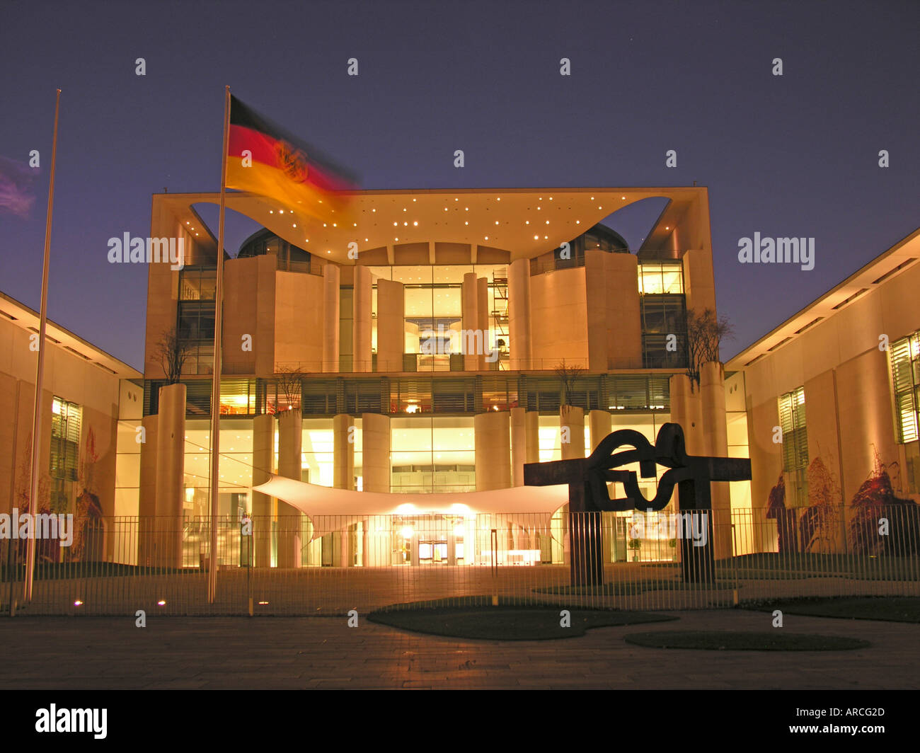 Berlin The Kanzleramt the office of the German Federal Chancellor Stock ...