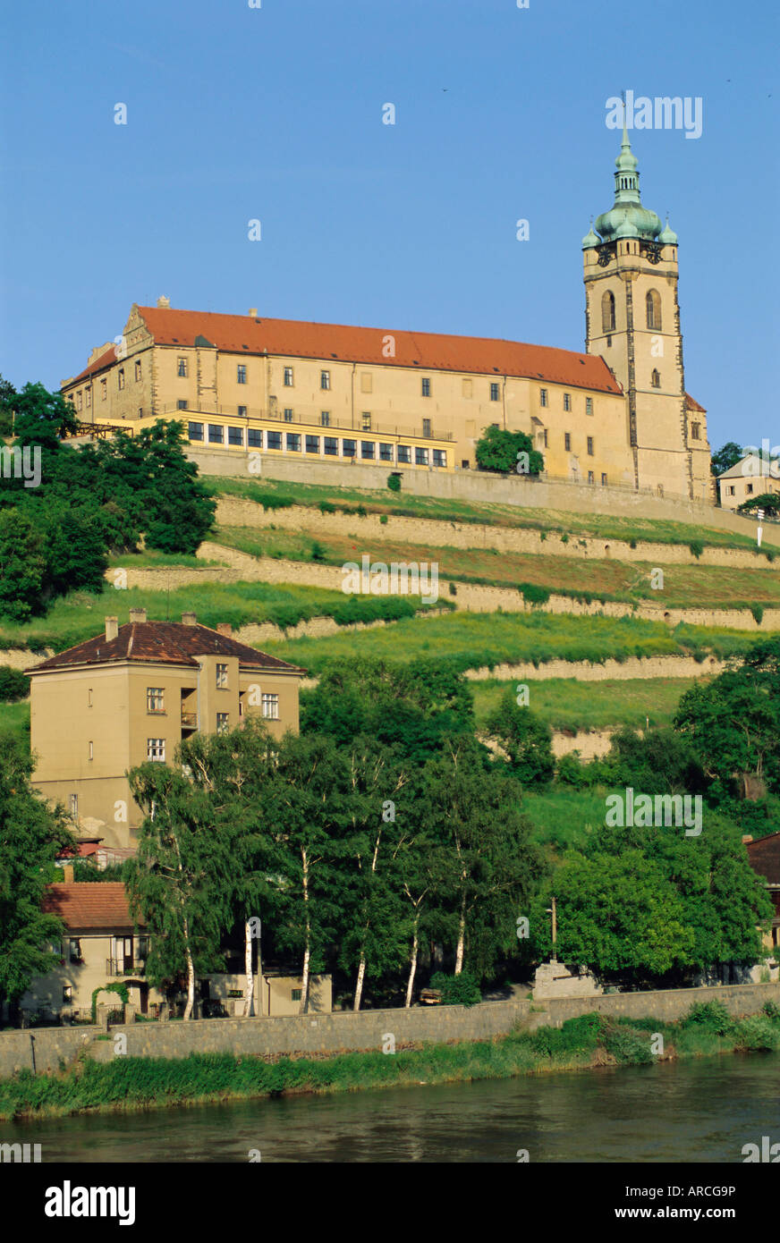 Melnik Castle, 14th century, near Prague, Czech Republic, Europe Stock ...