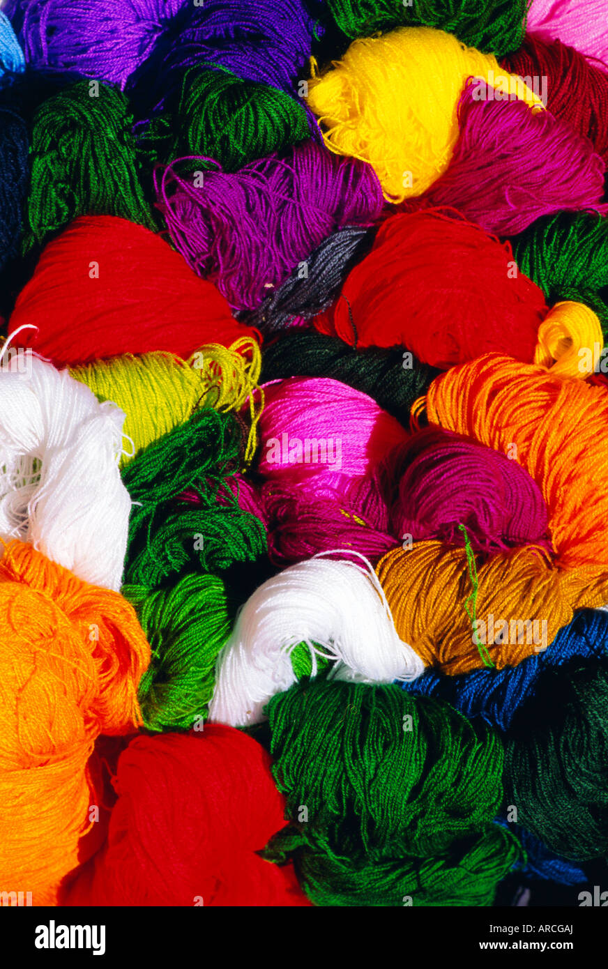 Traditional indian wool, Solola, Guatemala, Central America Stock Photo ...