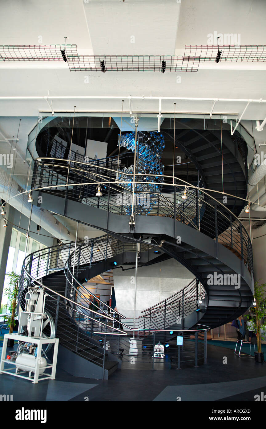 WISCONSIN Milwaukee Hoberman genome sculpture and double helix stairway ...