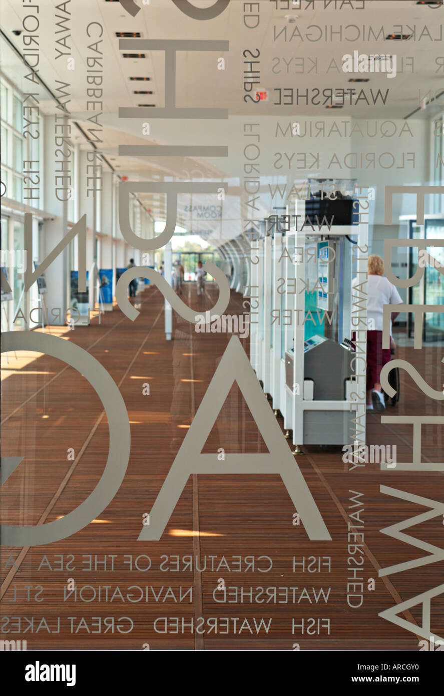 WISCONSIN Milwaukee Interior of Discovery World museum at Pier ...