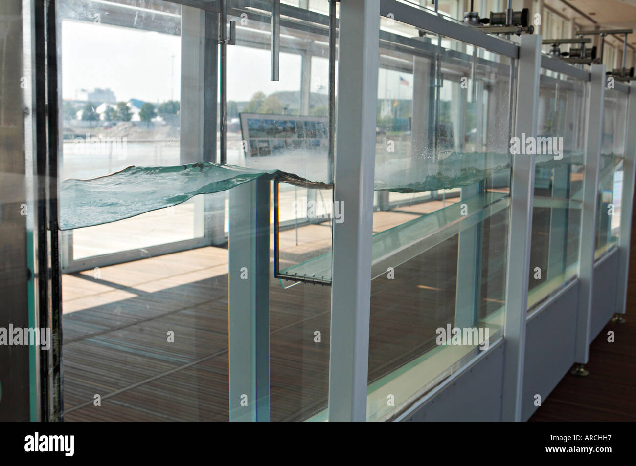 WISCONSIN Milwaukee Wave machine at Discovery World museum at Pier ...