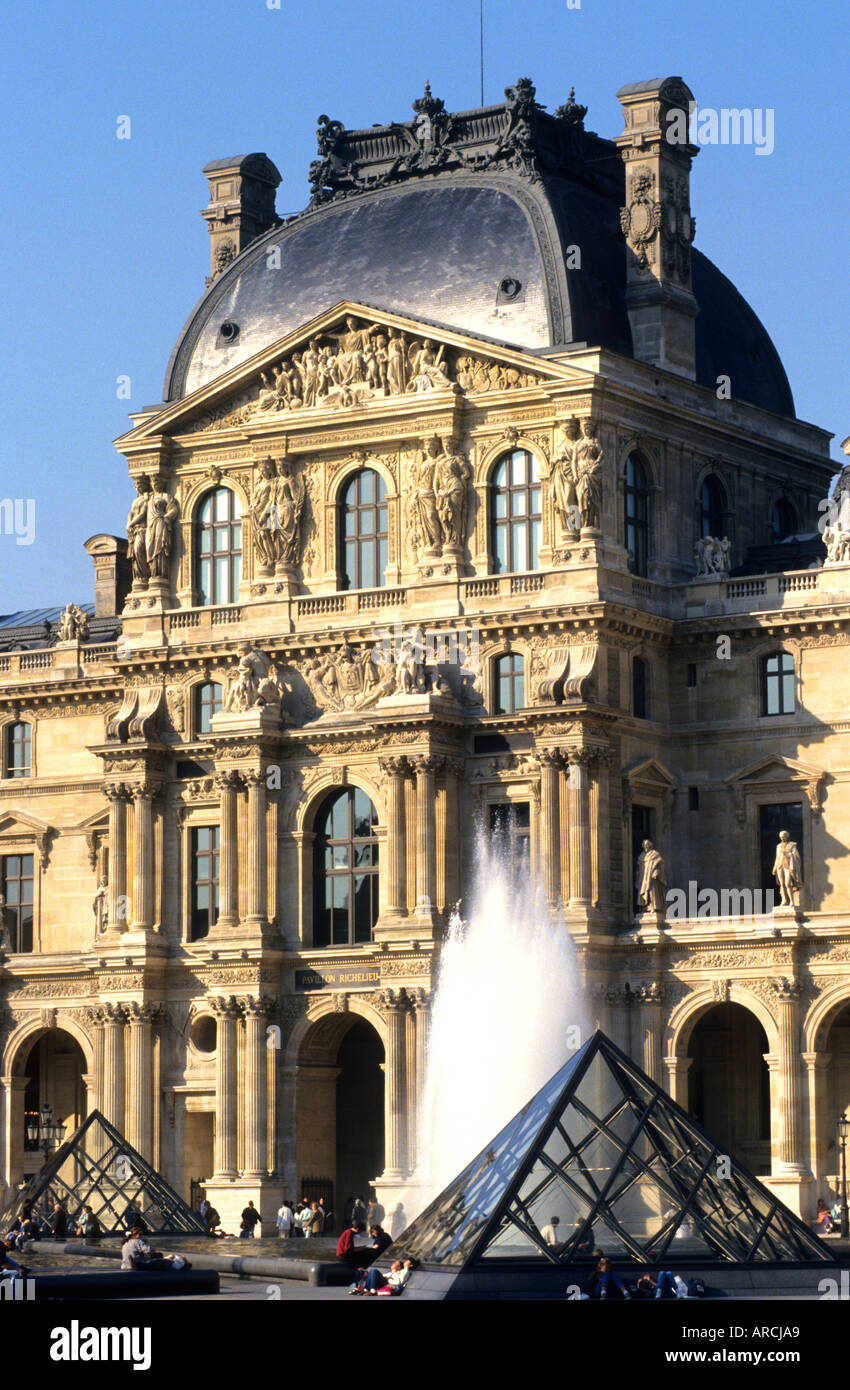 Louvre Museum Paris France French History Art Stock Photo - Alamy