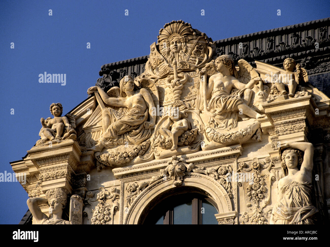Louvre Museum Paris France French History Art Stock Photo - Alamy