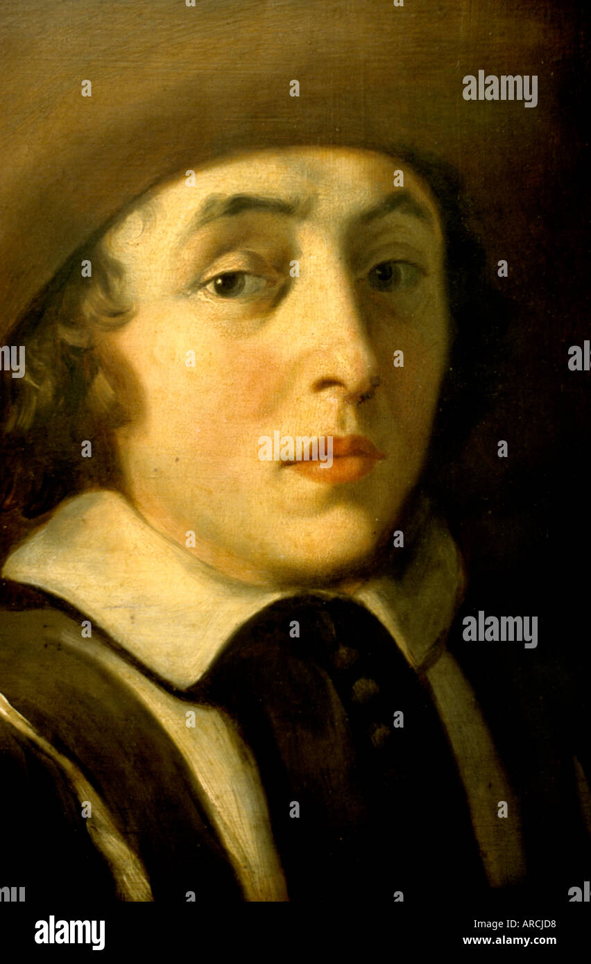 Museum Painting Man With Hat Holland Dutch The Netherlands Stock Photo ...