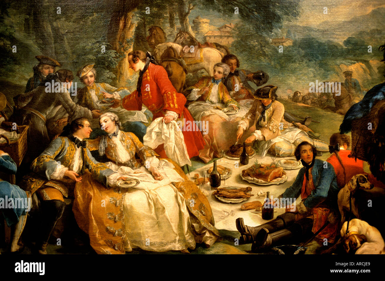 Medieval Feast Painting