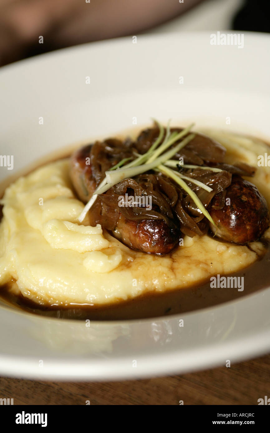 Sausage and Mash Stock Photo - Alamy
